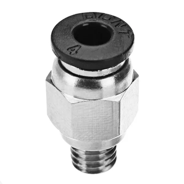 PC4-M6 Push Fittings til PTFE tube hvor slangen kan komme helt igennem ...