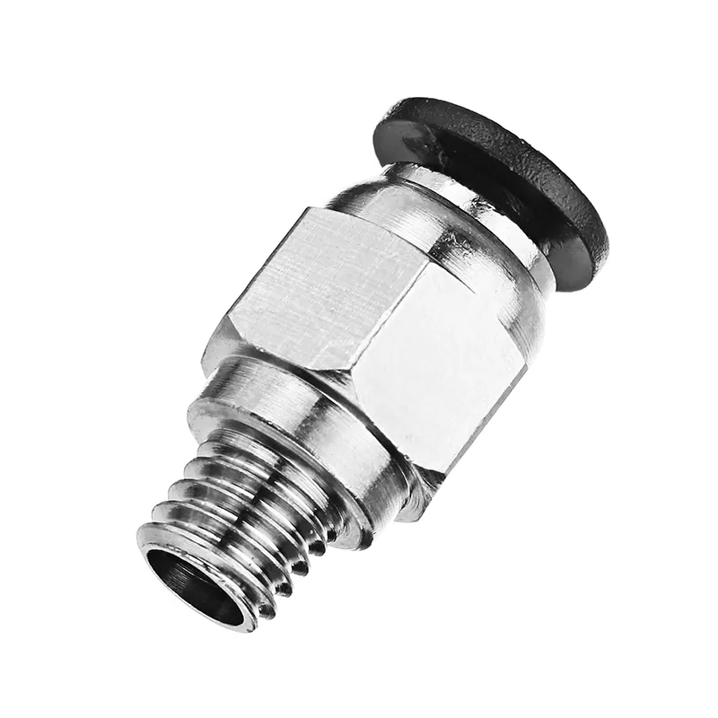 PC4-M6 Push Fittings til PTFE tube hvor slangen kan komme helt igennem ...